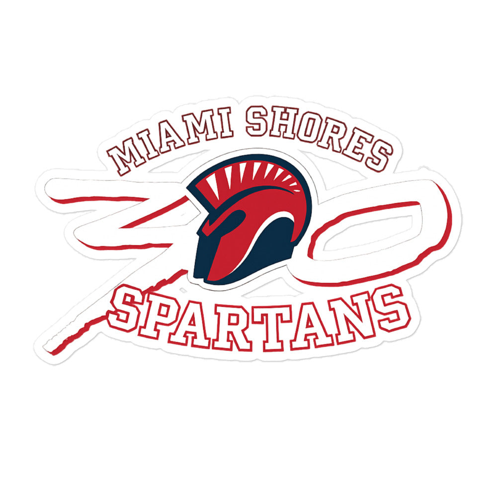 Miami Shore Spartans Bubble-free stickers
